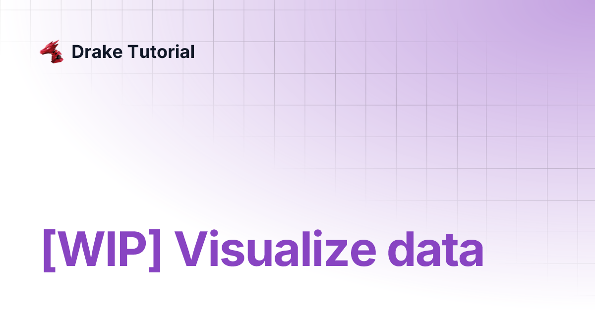 [WIP] Visualize data | Drake Tutorial